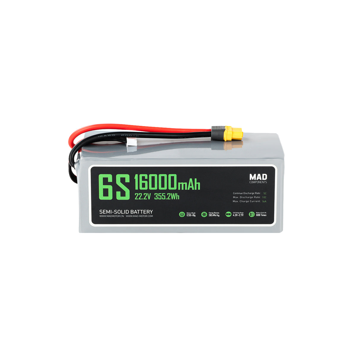 6S 16Ah Drone Battery – MAD Motor Components Co., Ltd