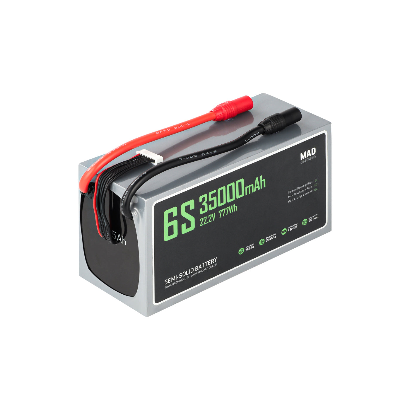 6S 35Ah Drone Battery – MAD Components